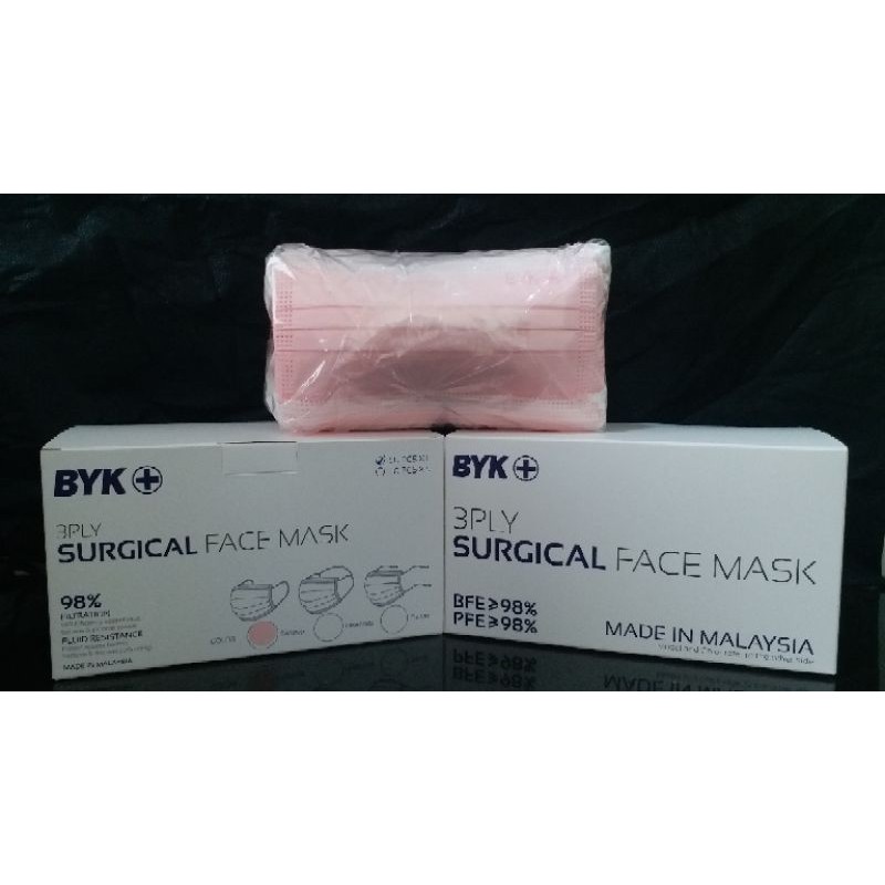 BYK SURGICAL FACE MASK (PINK) | Shopee Malaysia