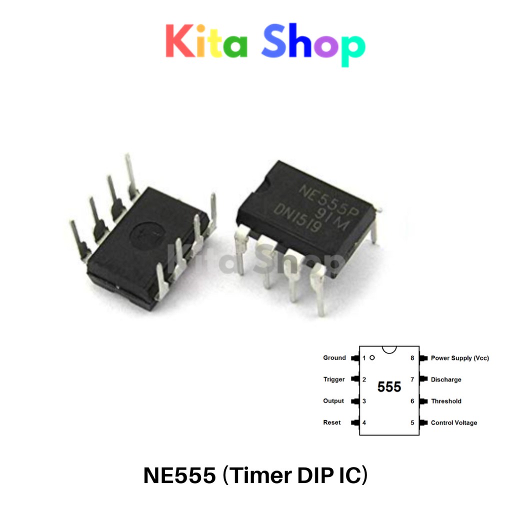 Timer NE555 Intergrated Chip (DIP Type) | Shopee Malaysia