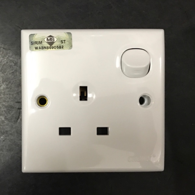 Crown 13A 250V AC Wall Flush Switched Socket Outlet Plug | Shopee Malaysia