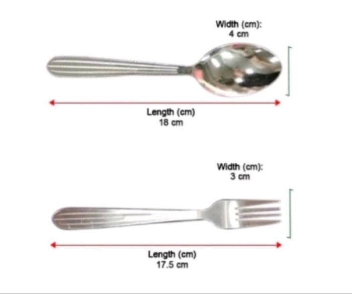 Sudu Garfu Tebal Fork Table Spoon Dessert High Quality Stainless Steel ...