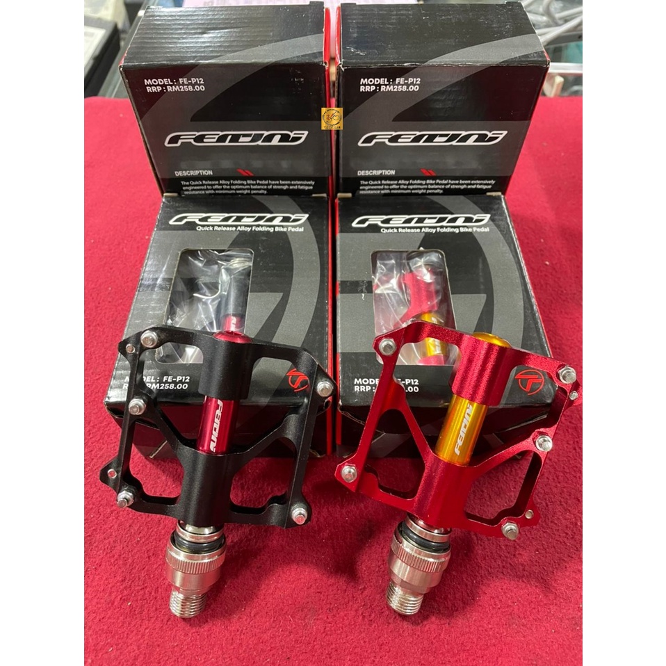 FERUNI Quick Release Alloy Pedal Folding Bike Pedal (FE-P12) | Shopee ...