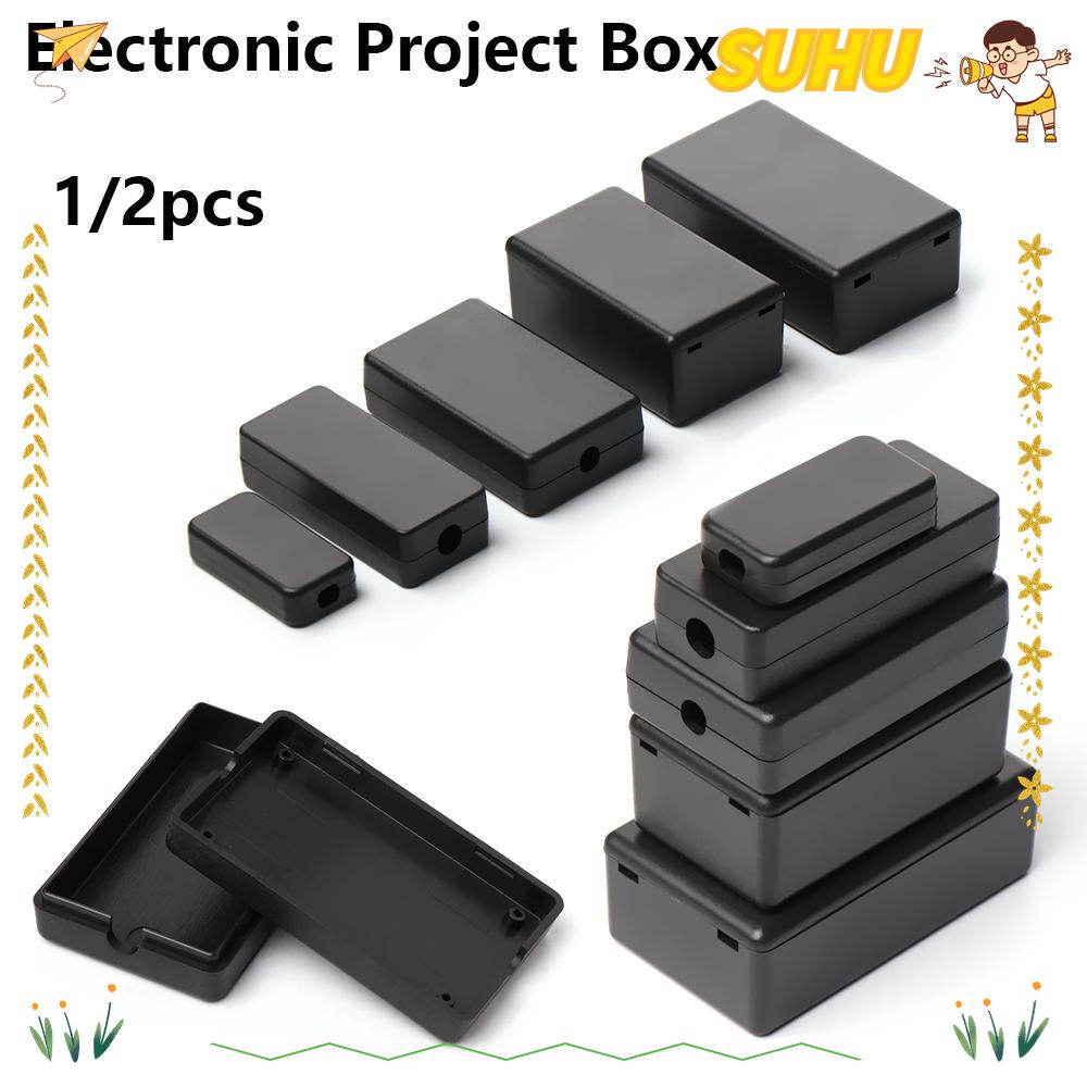 SUHU 1/2pcs 5 sizes Waterproof Cover Project Black Instrument Case ...