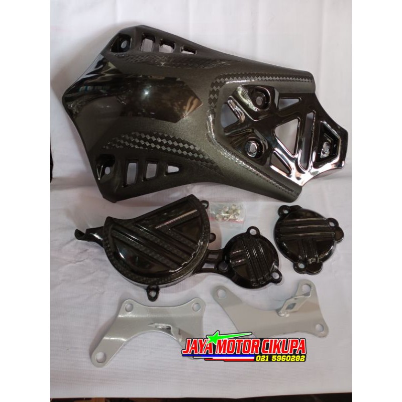 HITAM MESIN Engine guard cover Engine cover Kawasaki KLX 150 Dtracker ...