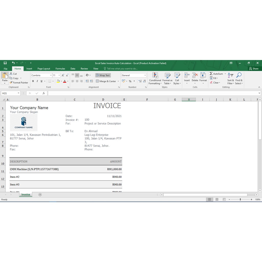 excel-sales-invoice-auto-calculation-invois-automatik-shopee-malaysia