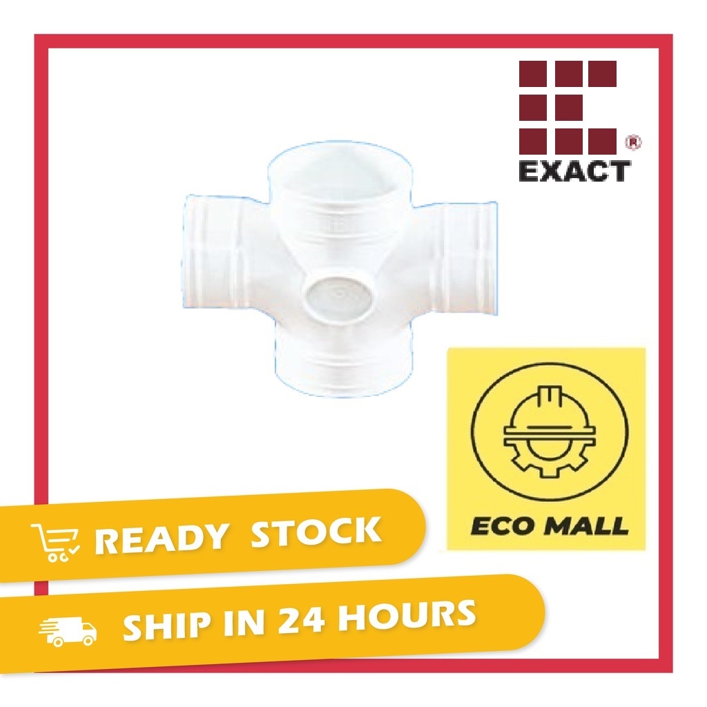 UPVC Fitting or UPVC Cross Tee or UPVC Double Branch 110mm EXACT ...