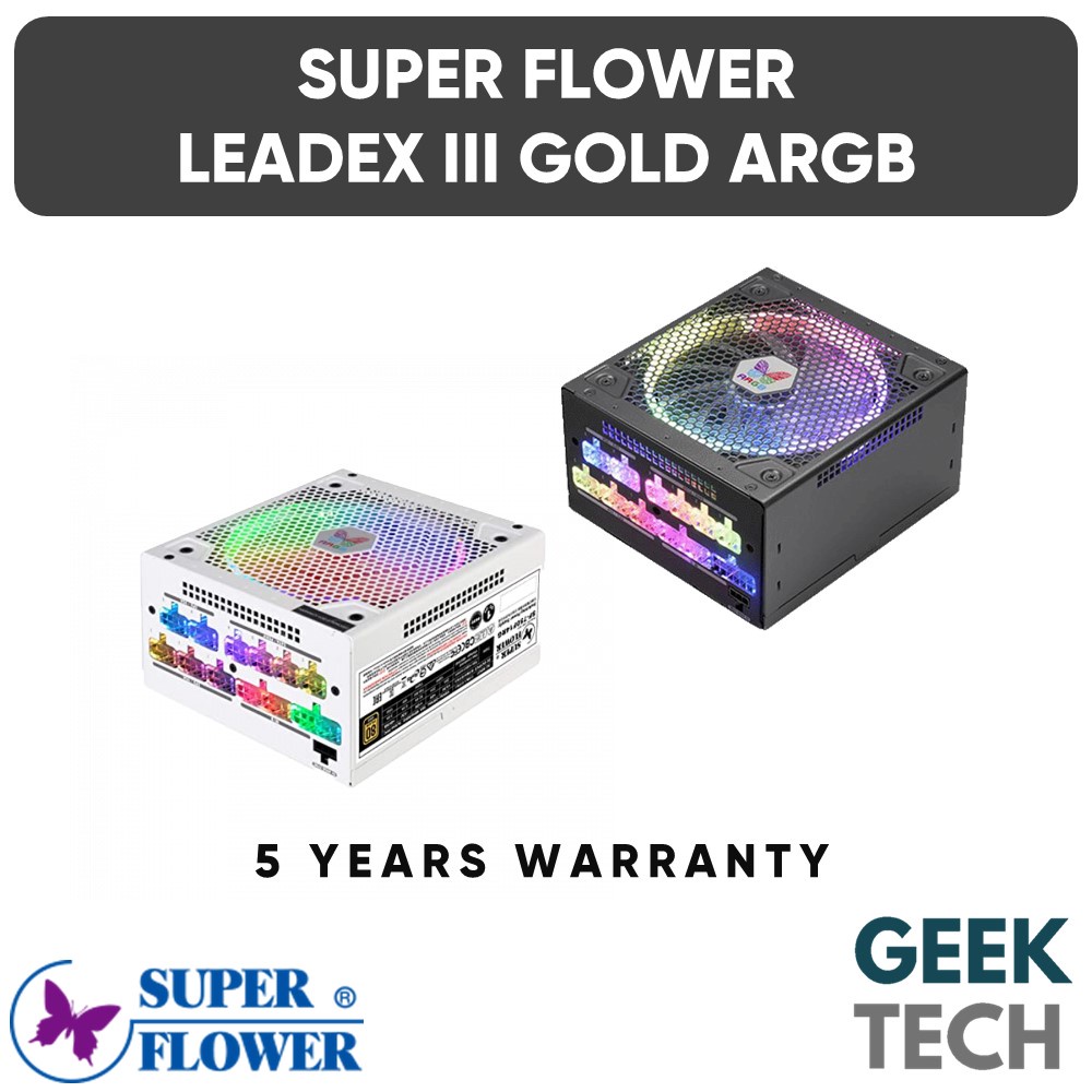 SUPER FLOWER Leadex III Gold ARGB 80 Plus Gold Full Modular Power ...
