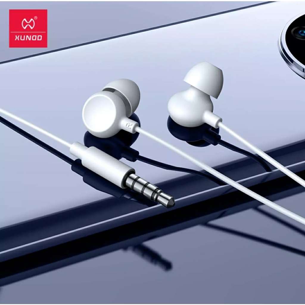 XUNDD Wired Sleep Earphone Noise Cancelling In-Ear 3.5mm Headset MP3 ...