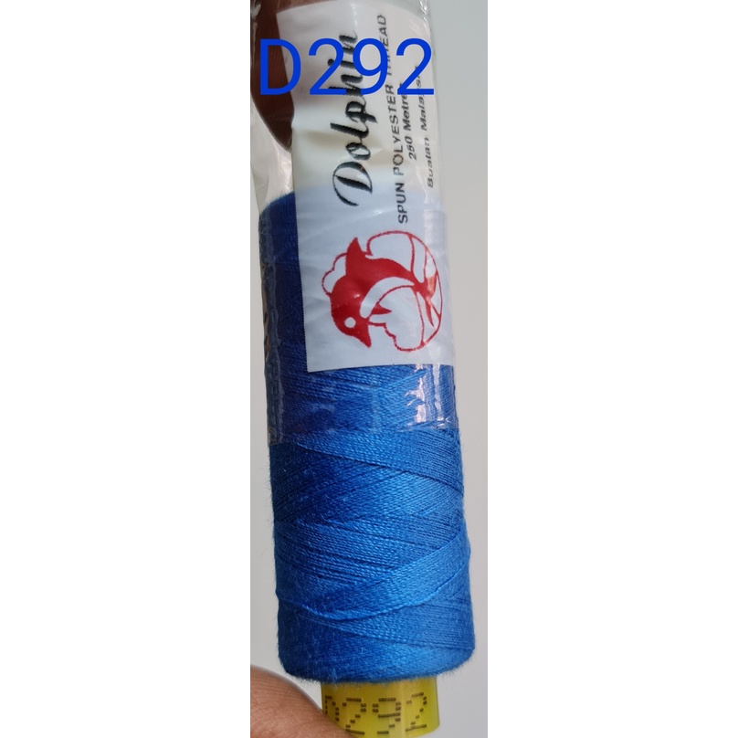BENANG JAHIT 250M DOLPHIN BRAND (CODE : D248 - D413) / HIGH QUALITY ...