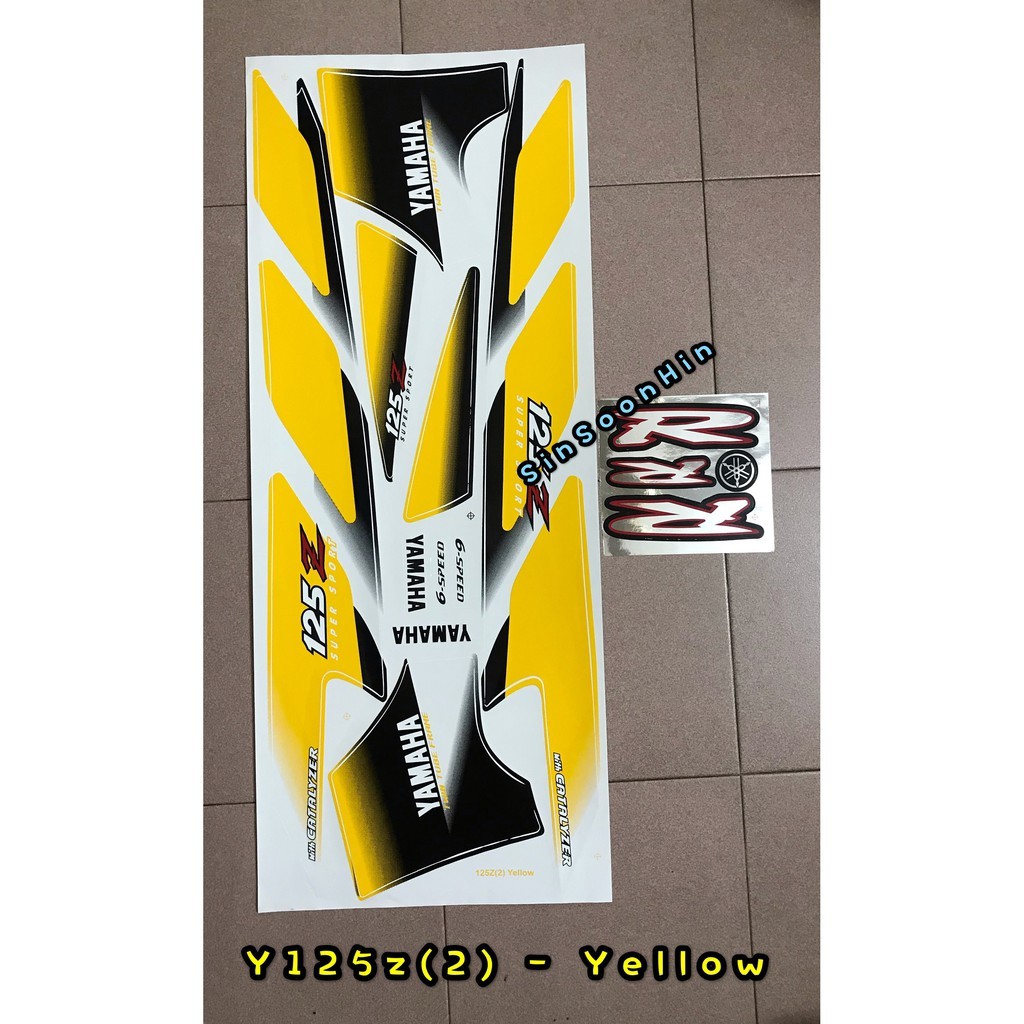 Yamaha Y125Z Y125ZR Y125 125ZR 125Z (2) Body Sticker / Stripe | Shopee ...