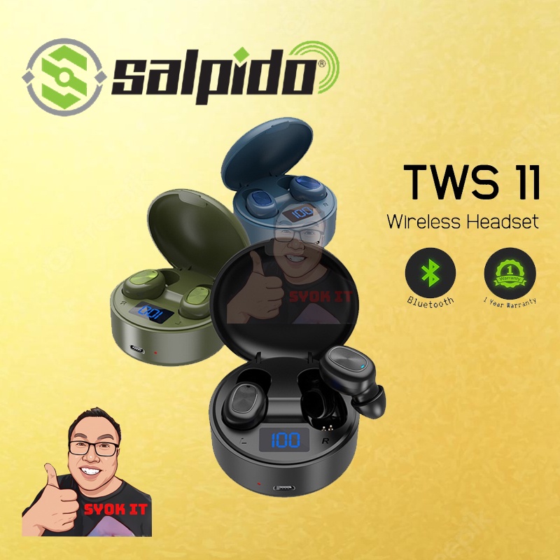 Salpido TWS-11 Bluetooth Wireless Earbuds | Shopee Malaysia