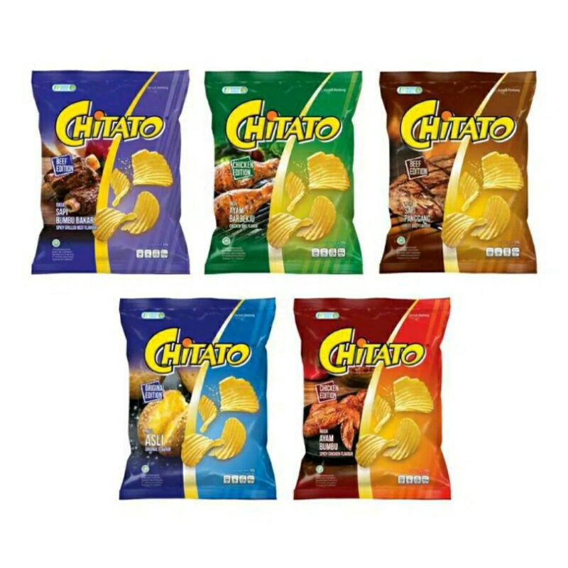 Chitato Potato Chips 68 gr | Potato Snacks | All Variants: Beef BBQ ...
