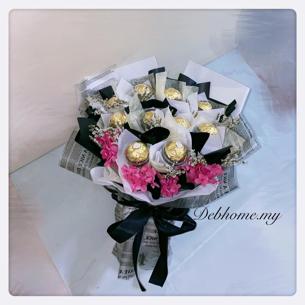 ferrero rocher flower bouquet [10pcs] | Shopee Malaysia