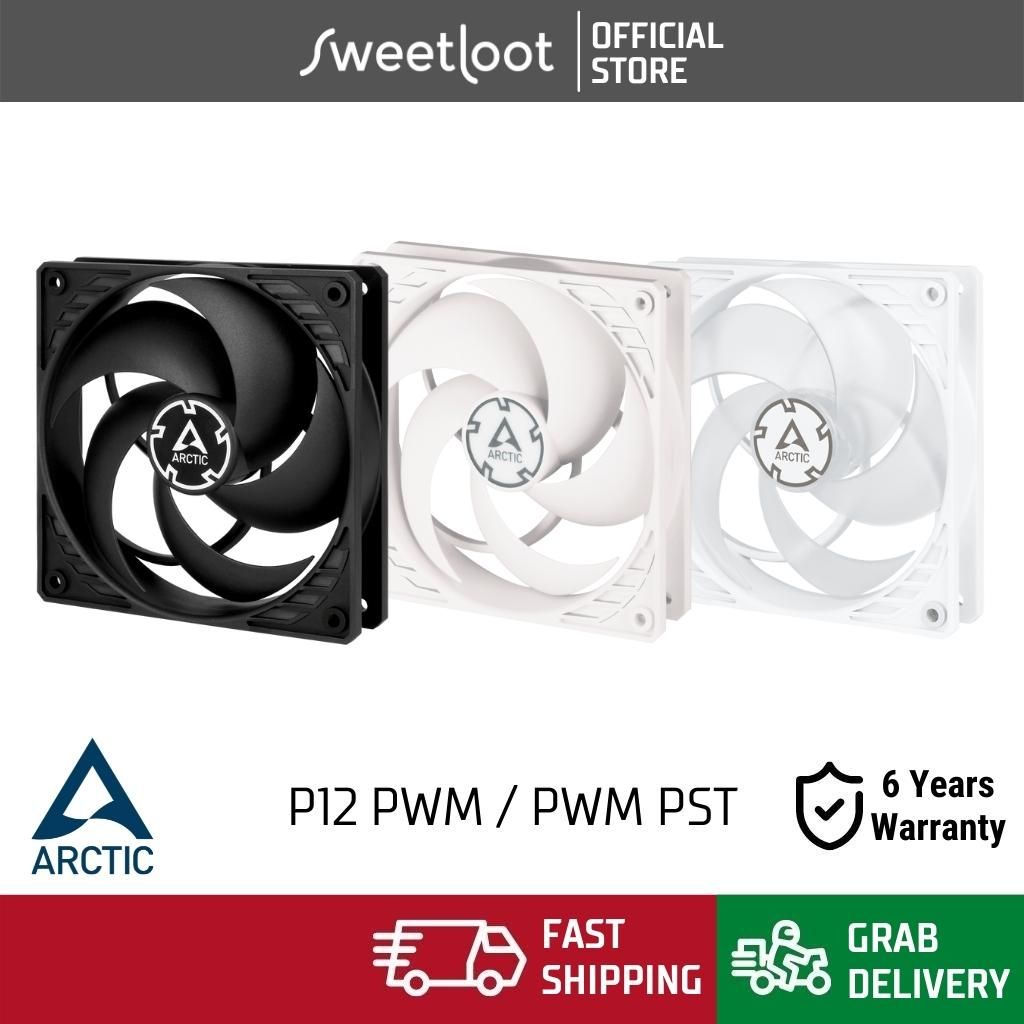 Arctic P12 PWM / PWM PST / PST CO / MAX 120mm P-Series High Performance ...