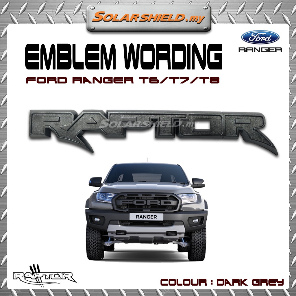 Ford Ranger Raptor Emblem Badge Side Door Tailgate Fender Mudguard ...