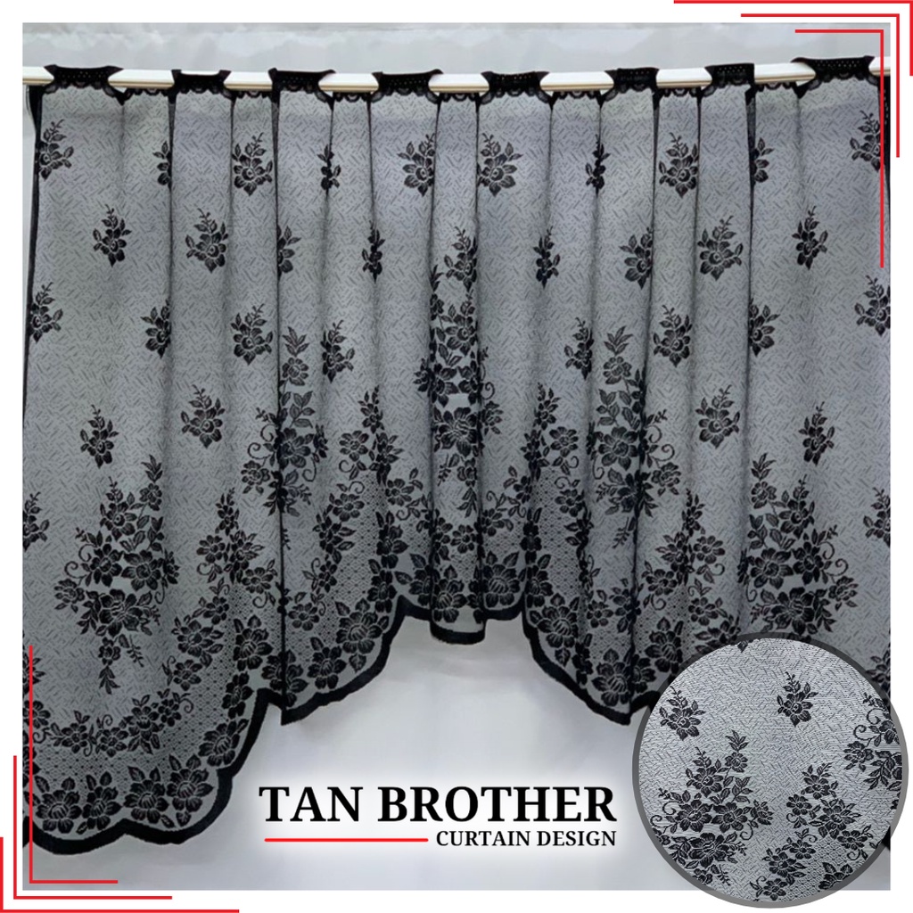 Ready Stock Skirting Curtain/Anak Langsir Tingkap (W)62" x (H)29 ...