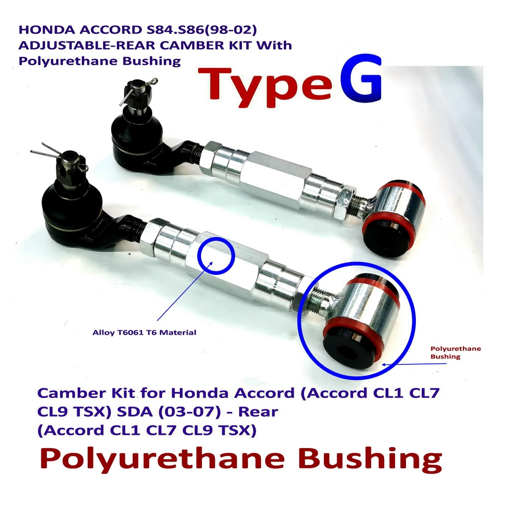 HONDA ACCORD S84.S86(98-02) , SDA CL1 CL7 CL8 CL9 TSX) (03-07) CF4 ADJUSTABLE-REAR CAMBER Kits ...