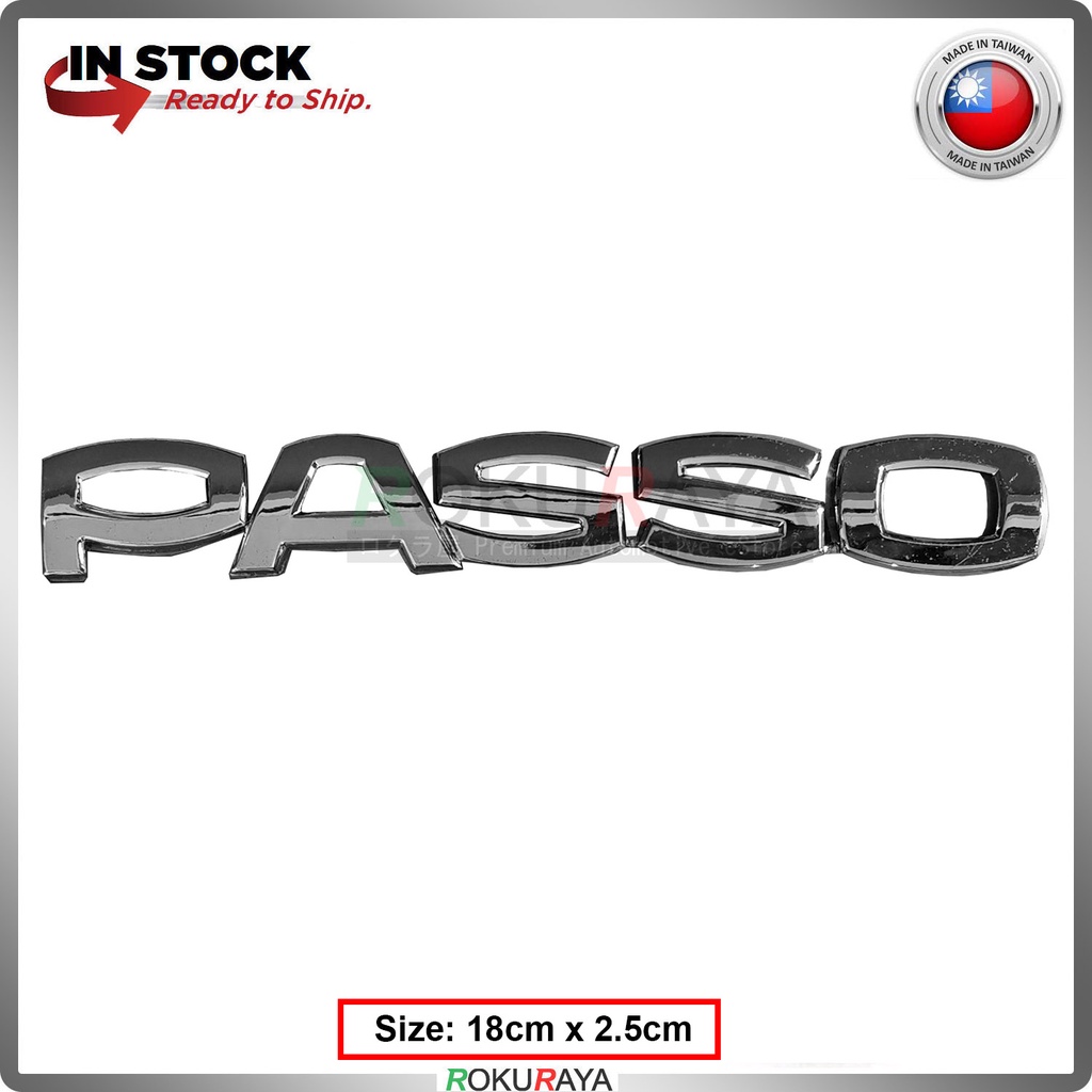 Toyota Passo Perodua Myvi Conversion Rear Back Bonnet Emblem Logo ...