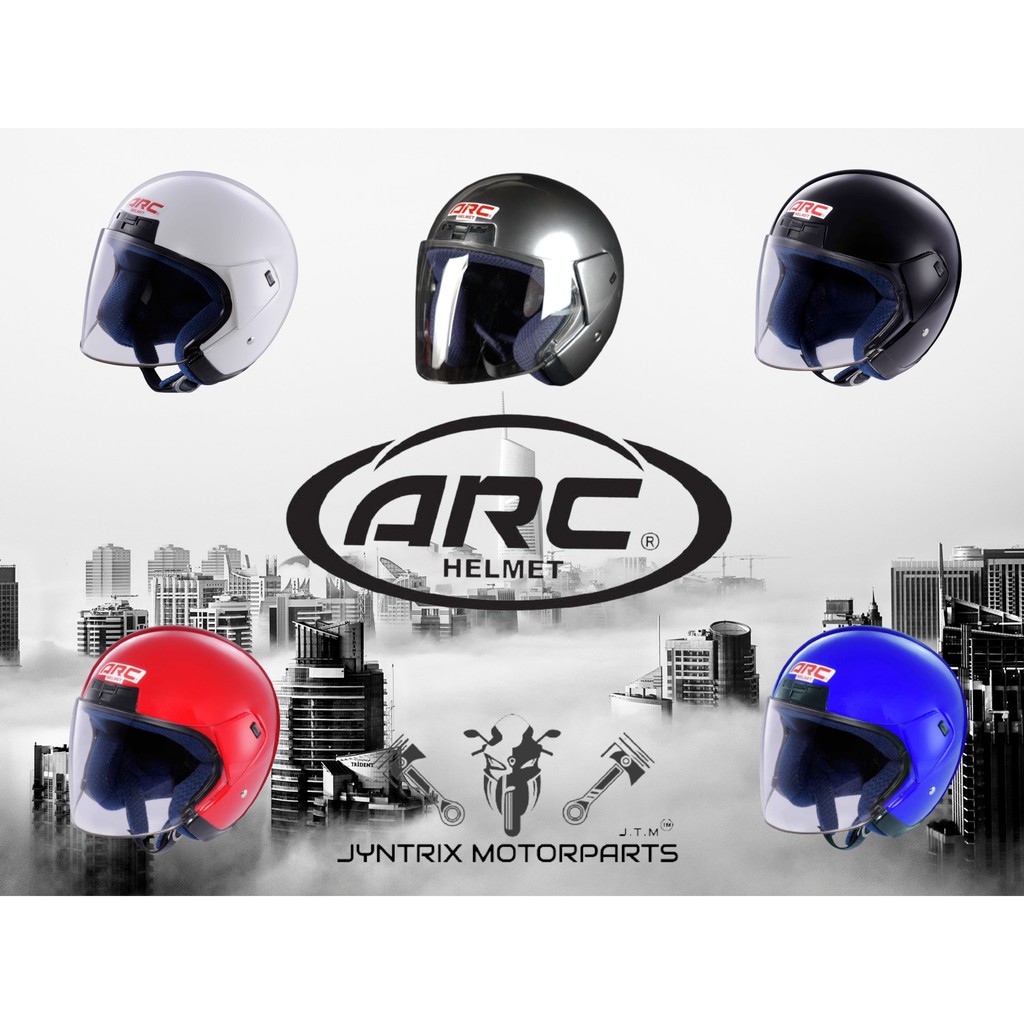 HELMET ARC Discovery Helmet WITH HELMET BAG (FIBER) SIZE L/XL HITAM ...