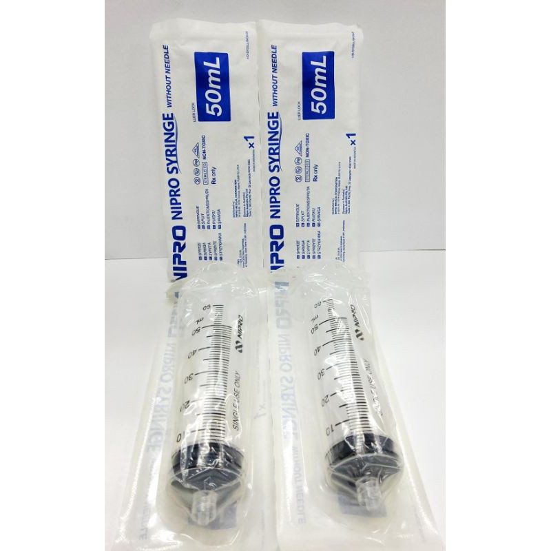 NIPRO SYRINGE WITHOUT NEEDLE 50ML • LUER LOCK | Shopee Malaysia