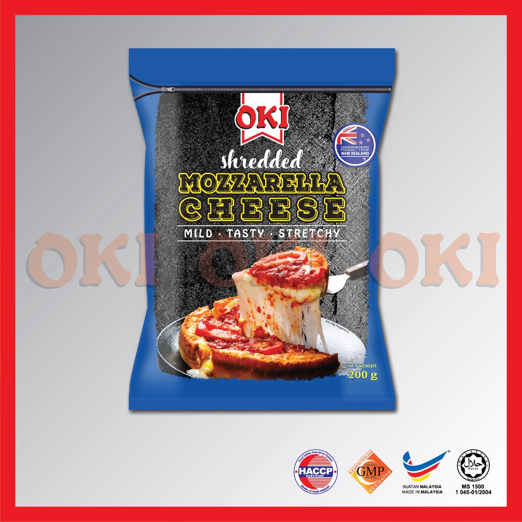 OKI SHREDDED MOZZARELLA CHEESE - 200gm | Shopee Malaysia