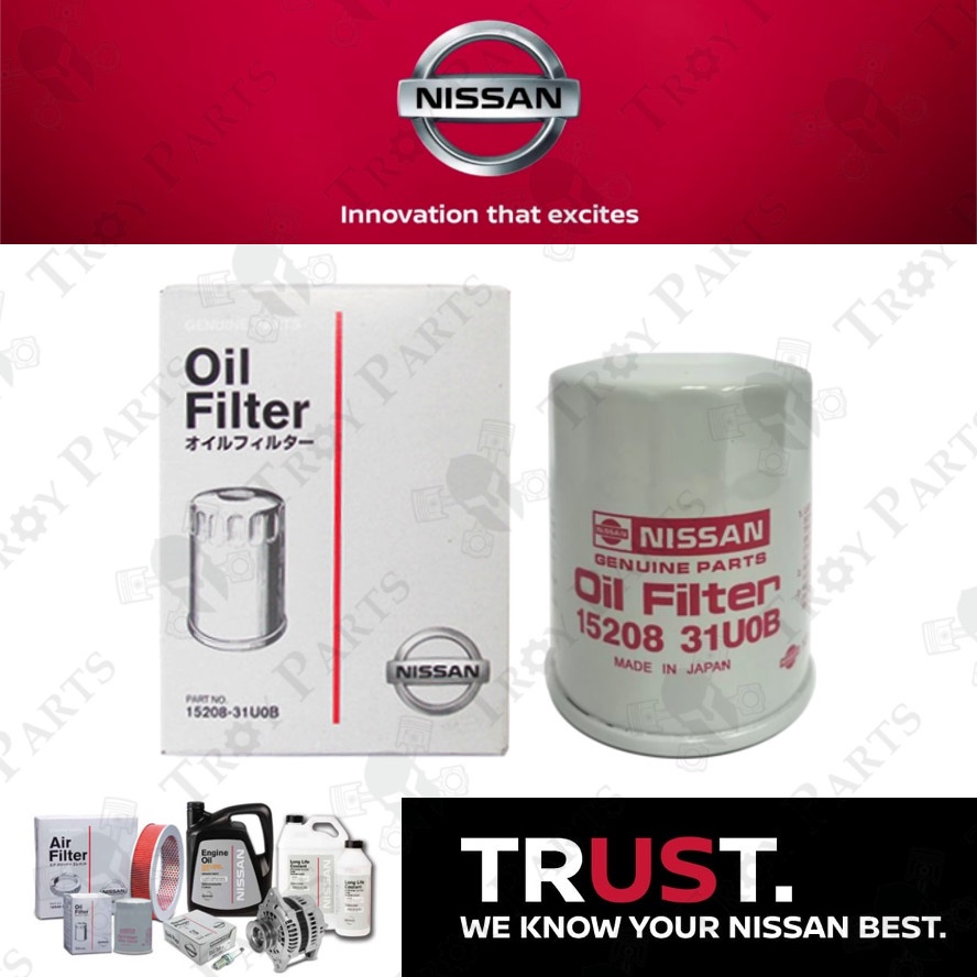 Original Nissan Oil Filter (15208-31U0B / 31U00) for Nissan Cefiro A31 ...