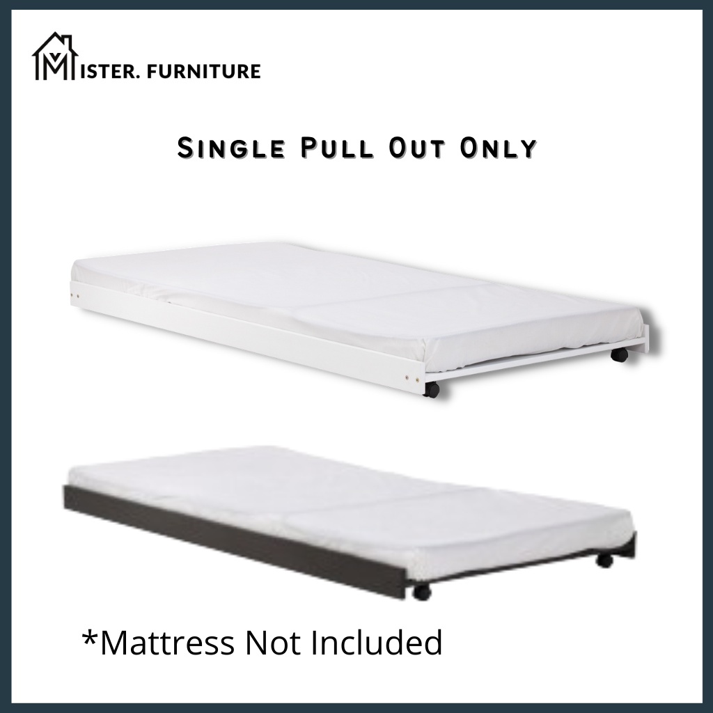 BENSON Single Bed Pull Out Single Pull Out Bed Frame Single Bedframe ...