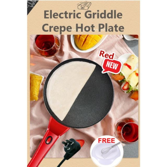Kuali Lempeng Electric Griddle Crepe Hot Plate | Shopee Malaysia
