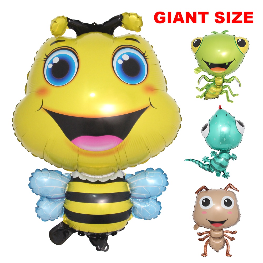 Cute Wild Animal Aluminum Foil Balloon Hornet Gecko Mantis Ant Children ...