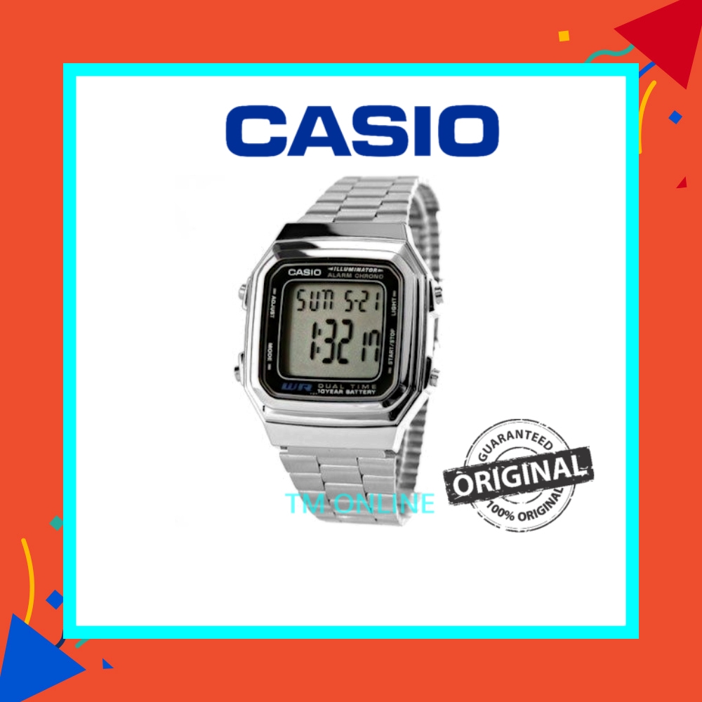Casio A178WA-1A Digital Vintage Watch with Box | Shopee Malaysia