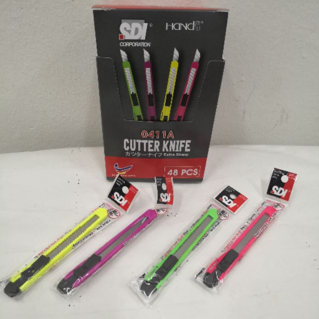 SDI 0411A cutter knife (extra sharp) | Shopee Malaysia