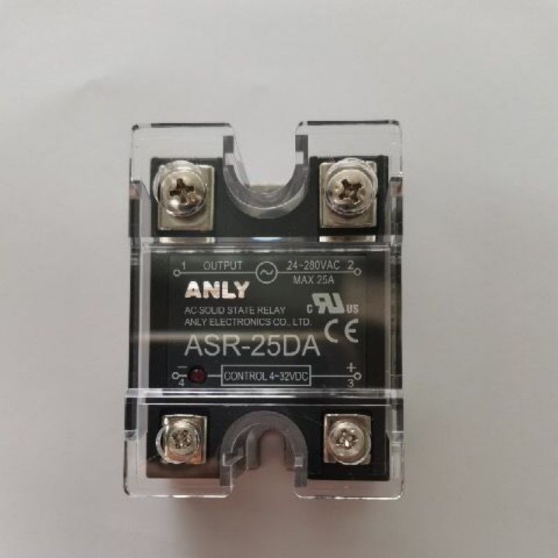 ANLY SOLID STATE RELAY SSR ASR-15DA, ASR-25DA, ASR-50DA, ASR-75DA, ASR-100DA, ASR-25DAH, ASR ...