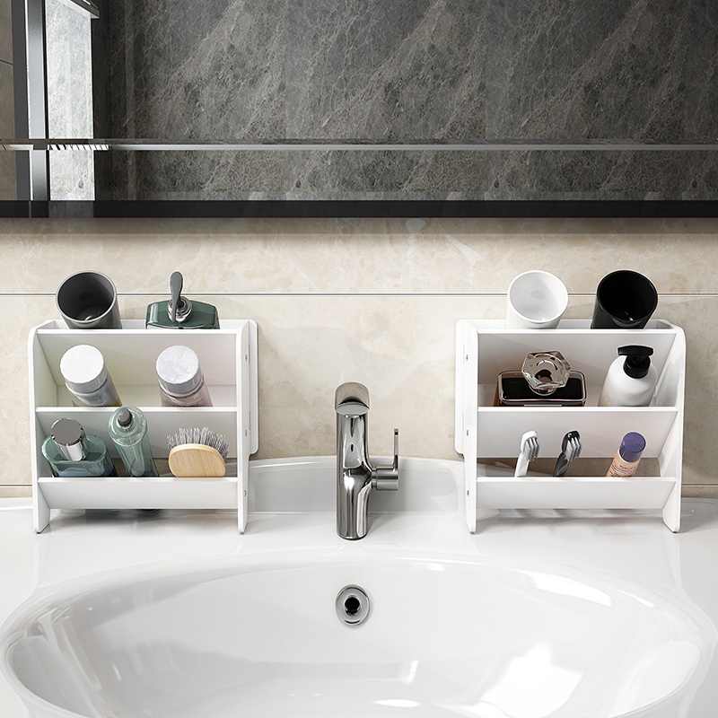 Bathroom hand wash basin skin care storage rack toothpaste face ...