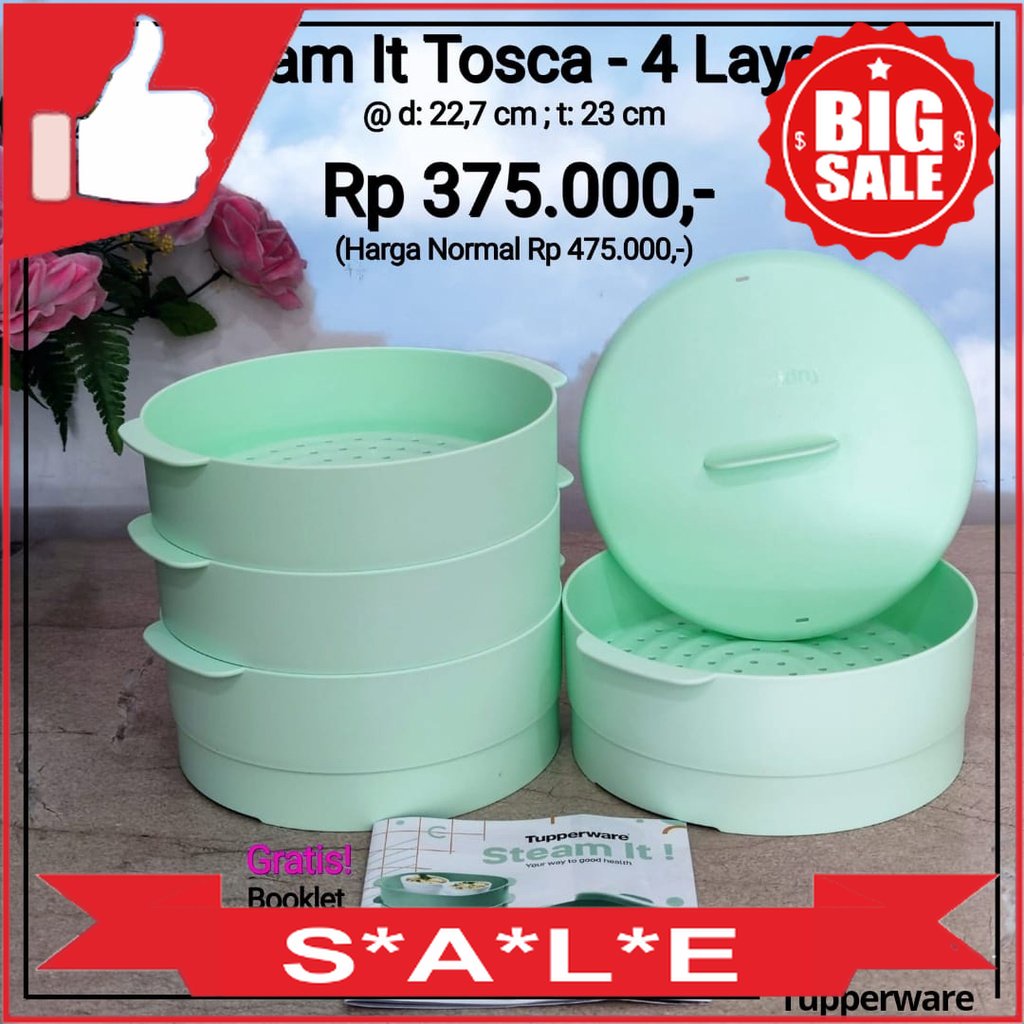 Tupperware Steamer 4 Layer Toska steam it Original Tupperware | Shopee ...