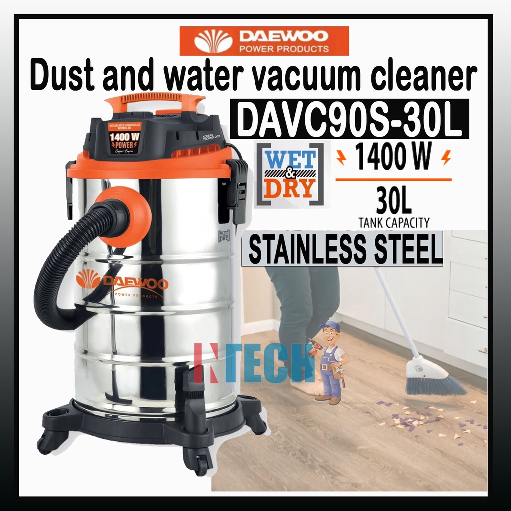 Daewoo Davc90s 30l Dust And Water Vacuum Cleaner Shopee Malaysia