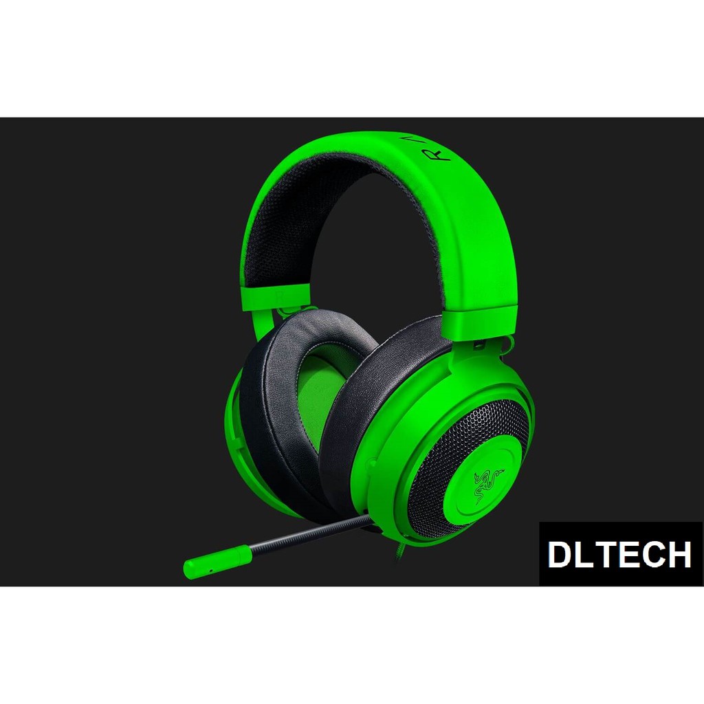 Razer Kraken Gaming Headset 2019 with Noise Cancelling Mic (Neon Green ...