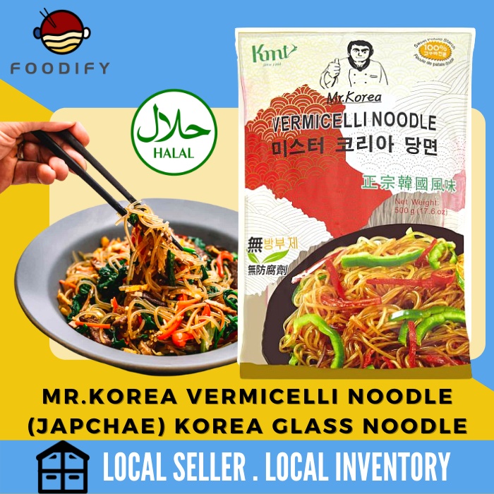 Halal Mr Korea Mi Suun Korea 500g Vermicelli Glass Noodle Japchae ...