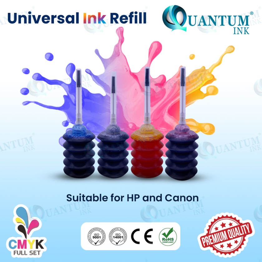 Easy Refill Ink Universal Dye Ink for HP 680 682 678 Canon PG-47 CL-57 ...