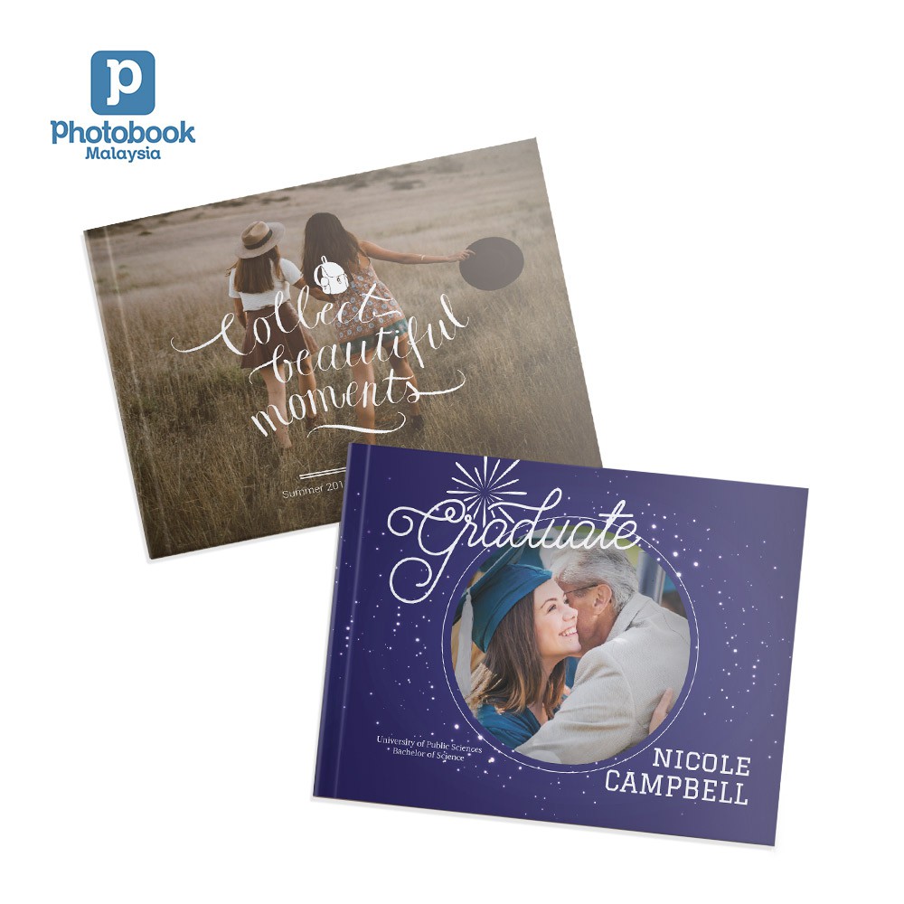 🎁Photobook Malaysia 8" x 6" Small Landscape Softcover Photo Book 40 ...