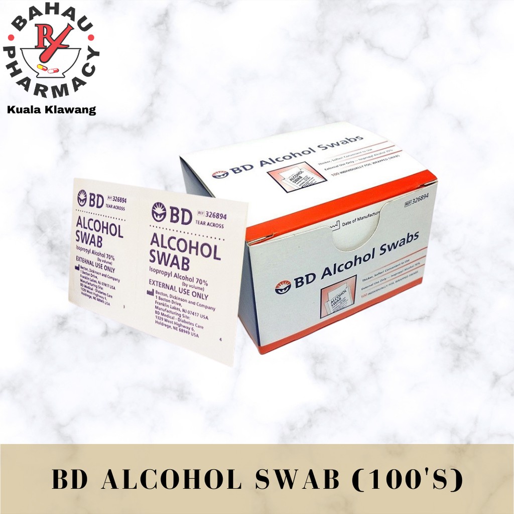BD Alcohol Swabs - (100's) | Shopee Malaysia