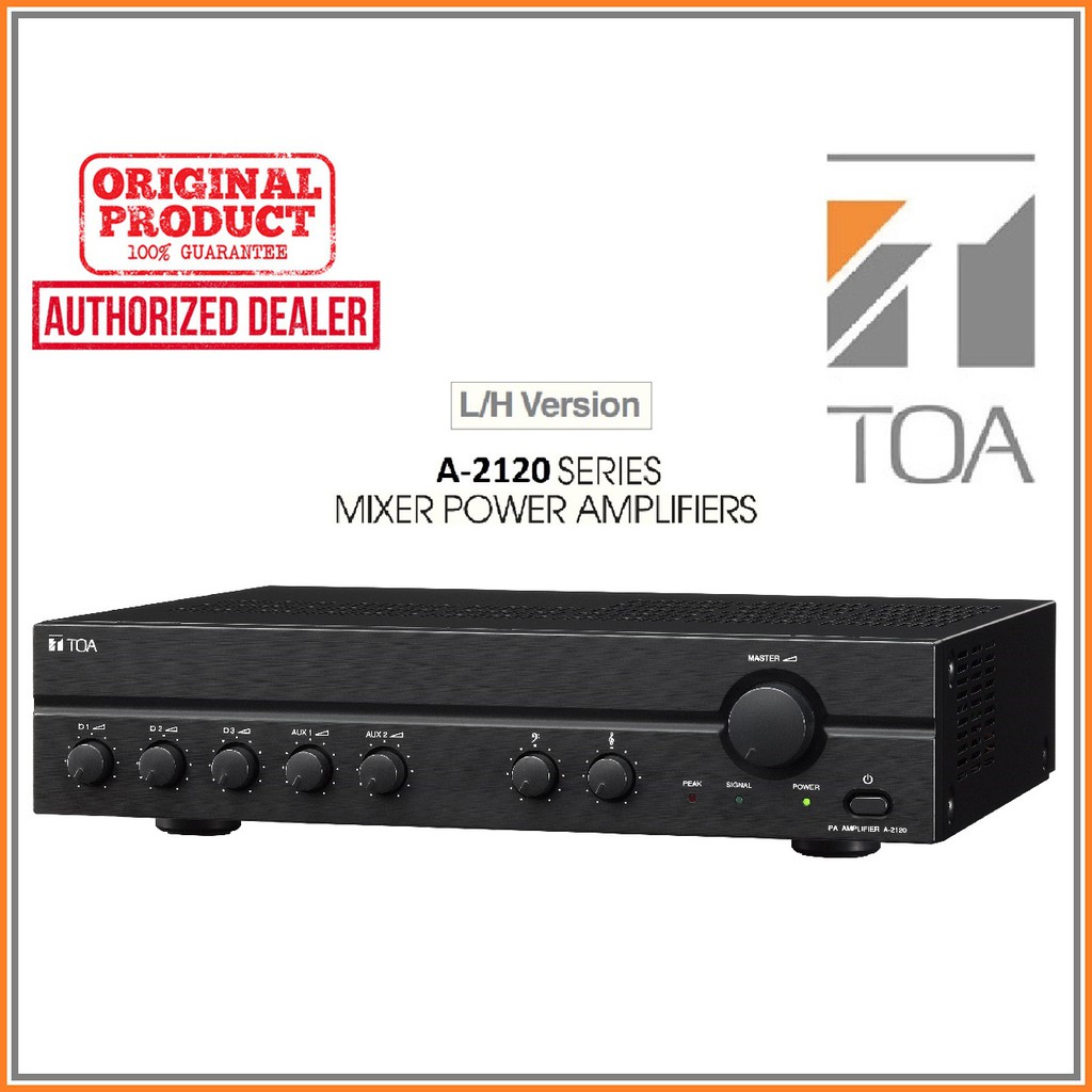 TOA A-2120 Mixer Power Amplifiers (H Version) | Shopee Malaysia
