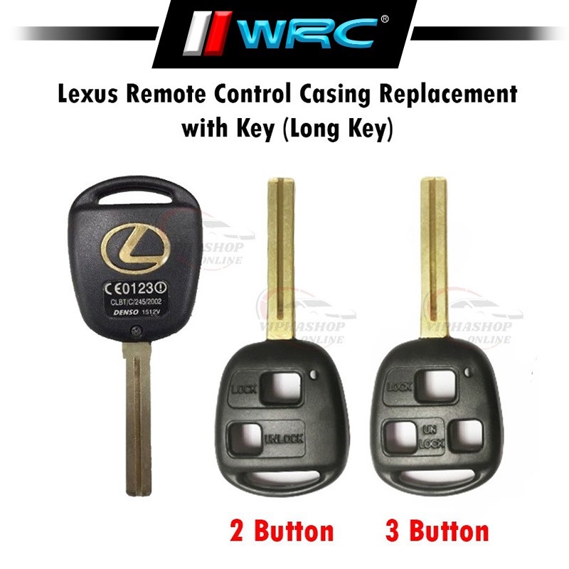 Lexus Remote Control Casing Replacement with Key (Long/short Key) (2/3 ...