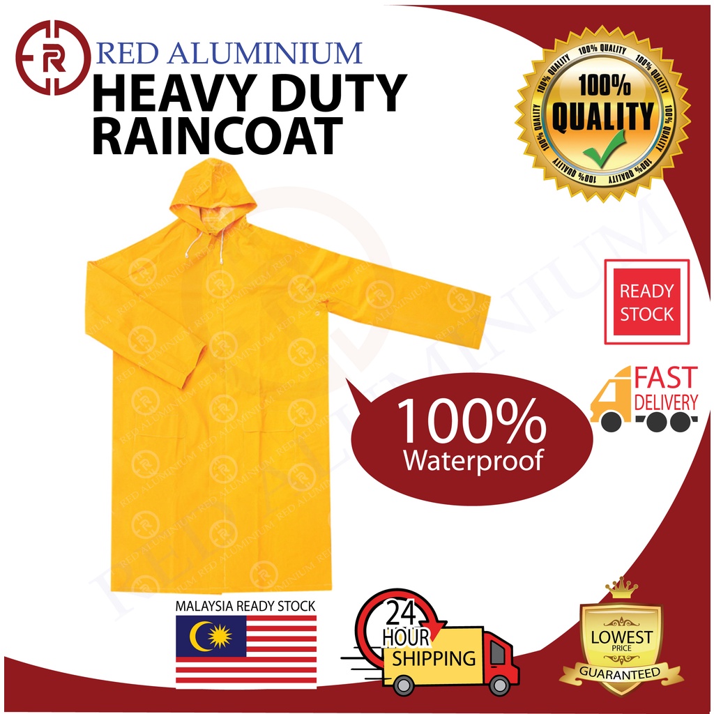 Heavy Duty Raincoat baju hujan kot hujan tahan lasak | Shopee Malaysia
