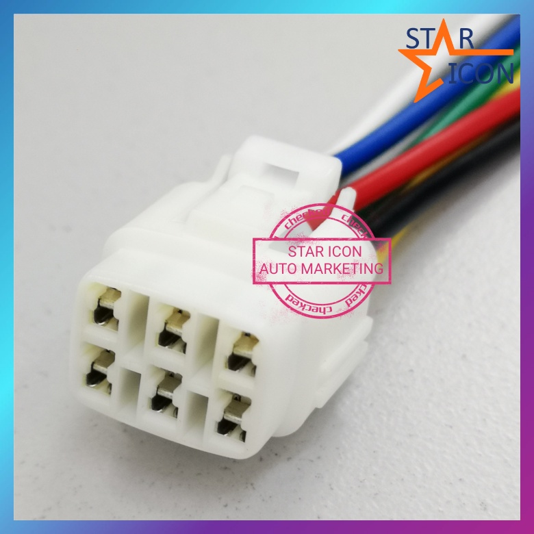 Toyota Vios ncp150 Projector Headlamp Socket Connector (6pin) | Shopee ...