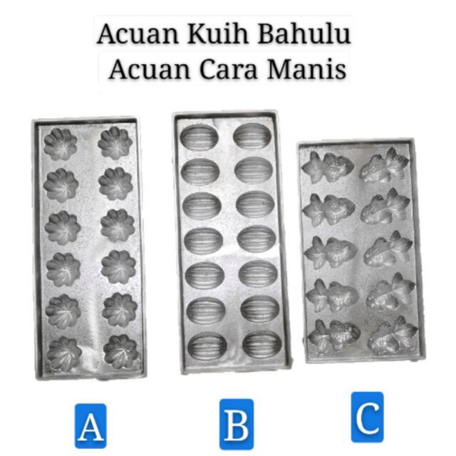 TKTT Aluminium Bahulu Mould Moulding Acuan Kuih Bahulu Acuan Cara Manis ...