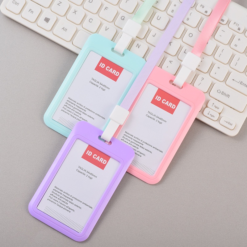 Name Tag LDM "Macaron Color Card Holder" Series 1 Set/1 Pack | Shopee ...
