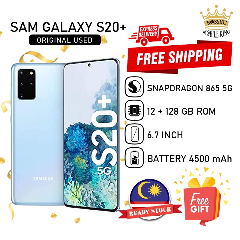 【ORIGINAL】SAMSUNG GALAXY S20+ (RAM 12GB +128GB) SNAPDRAGON 865 5G ★100% ...