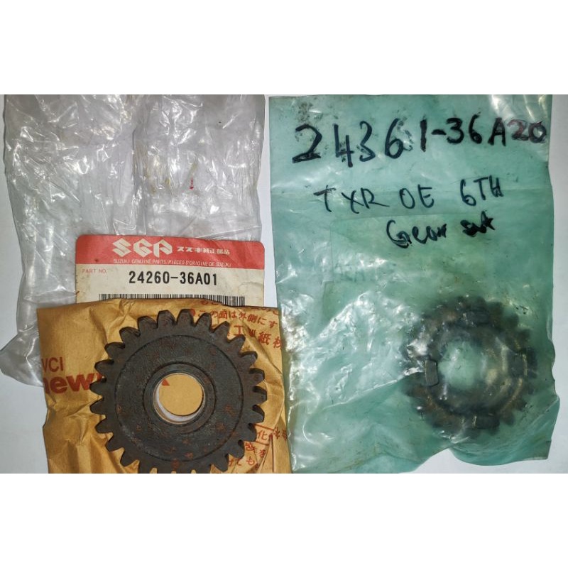SUZUKI TXR150 PANTHER GAMMA 6TH GEAR BOX ORIGINAL NOS | Shopee Malaysia