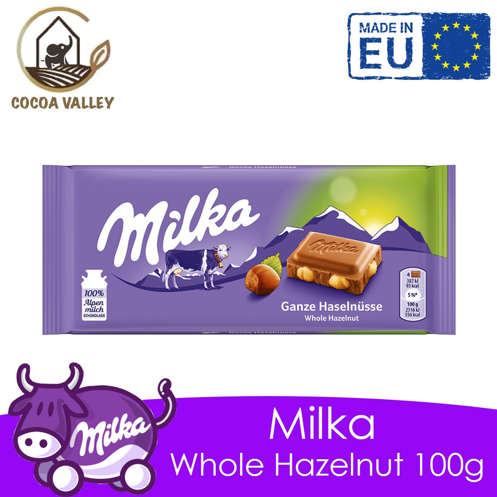 Milka Hazelnut Milk Chocolate Bar 100g (Made in Germany) | Shopee Malaysia