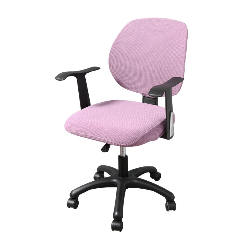 Separate 2-piece Waterproof Office Chair Cover Elastic Fleece Computer ...