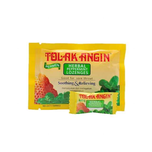 Tolak Angin Permen/Candy Herbal Peppermint Lozenges (Soothing ...